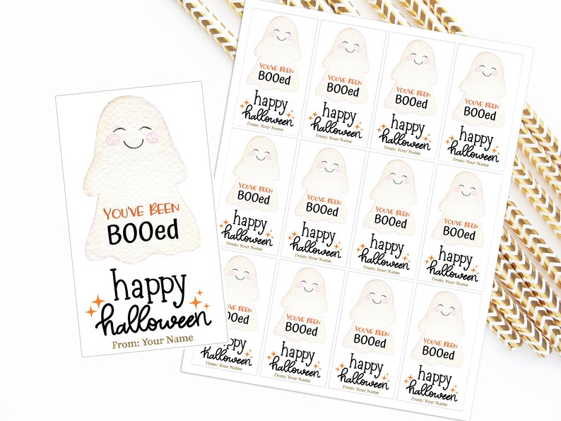You've Been Booed Printable Kit: Halloween Game (instant Download) - Etsy