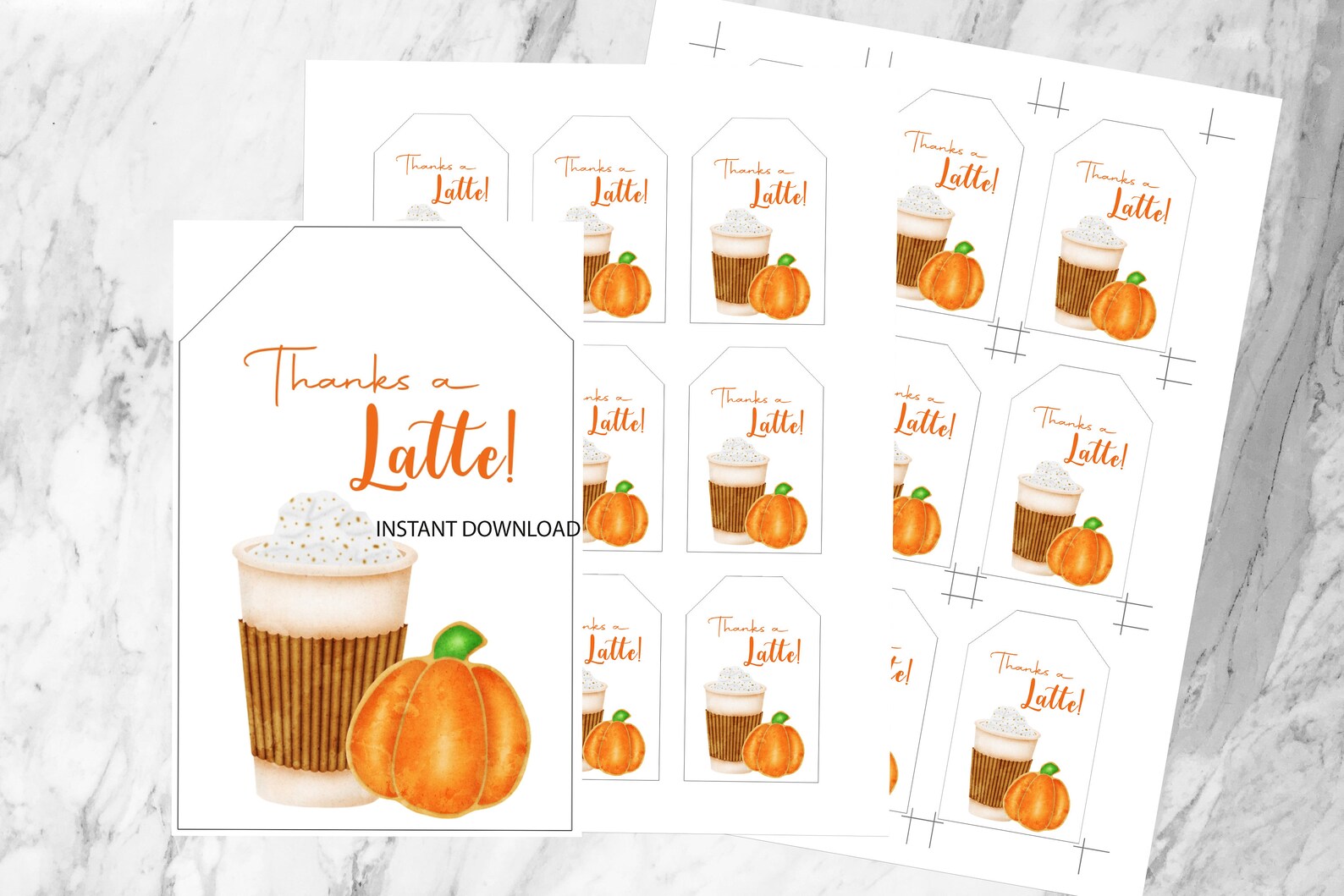 Pumpkin Spice Gift Tags - Cozy Autumn Party Favor Labels - Etsy