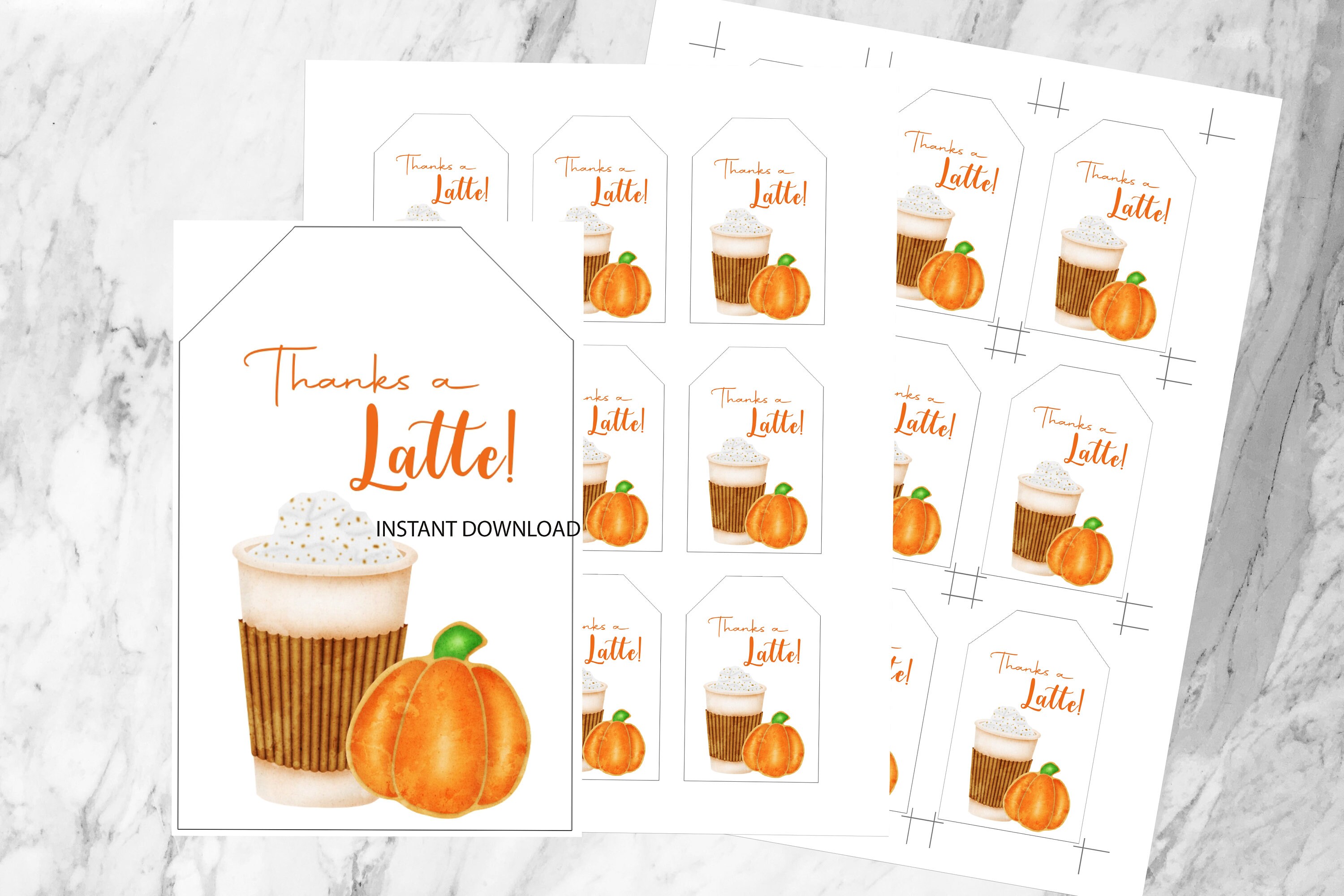 Pumpkin Spice Gift Tags - Cozy Autumn Party Favor Labels - Etsy