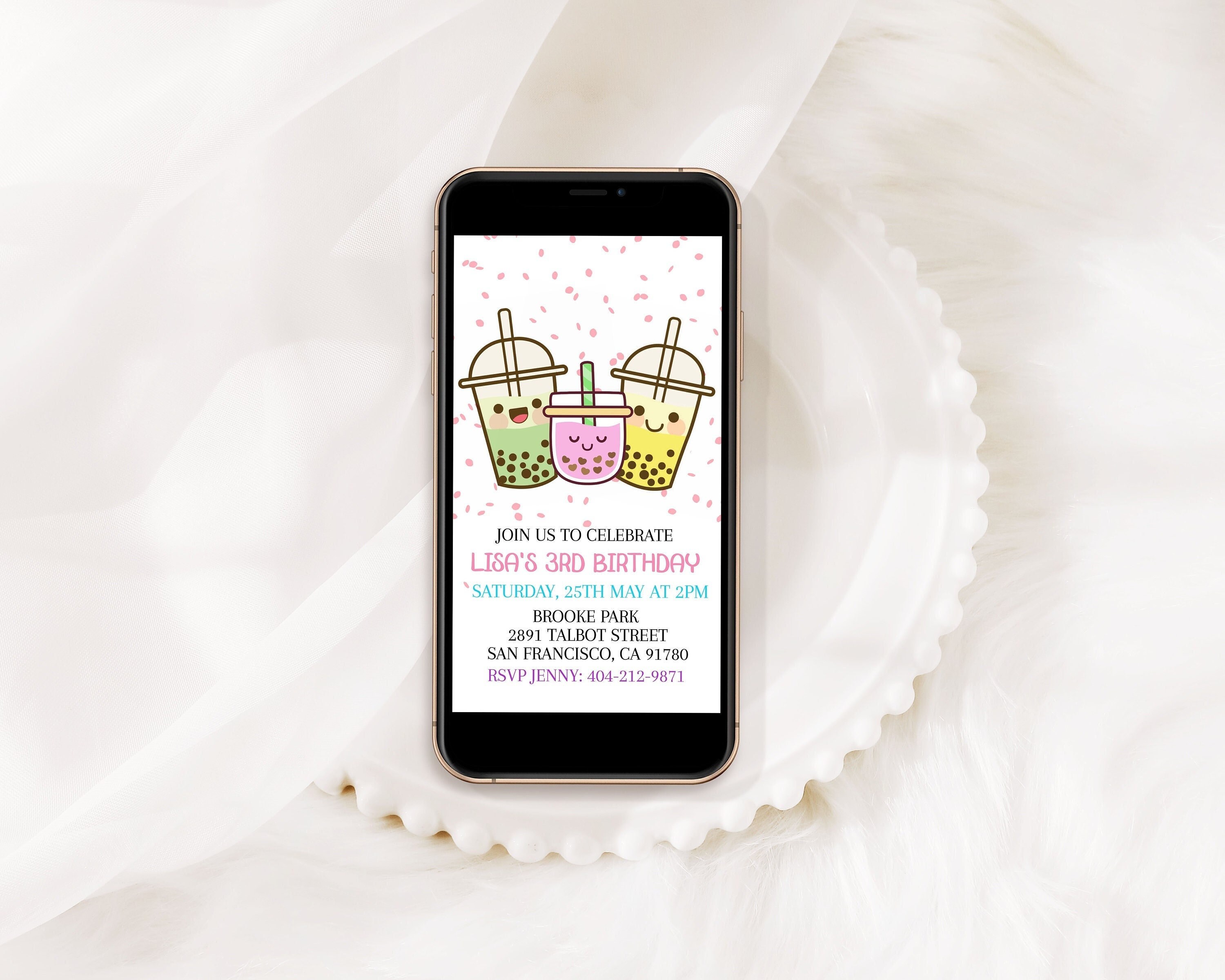 Paper & Party Supplies Paper Tea Birthday Invite Par-Tea Invite Corjl ...