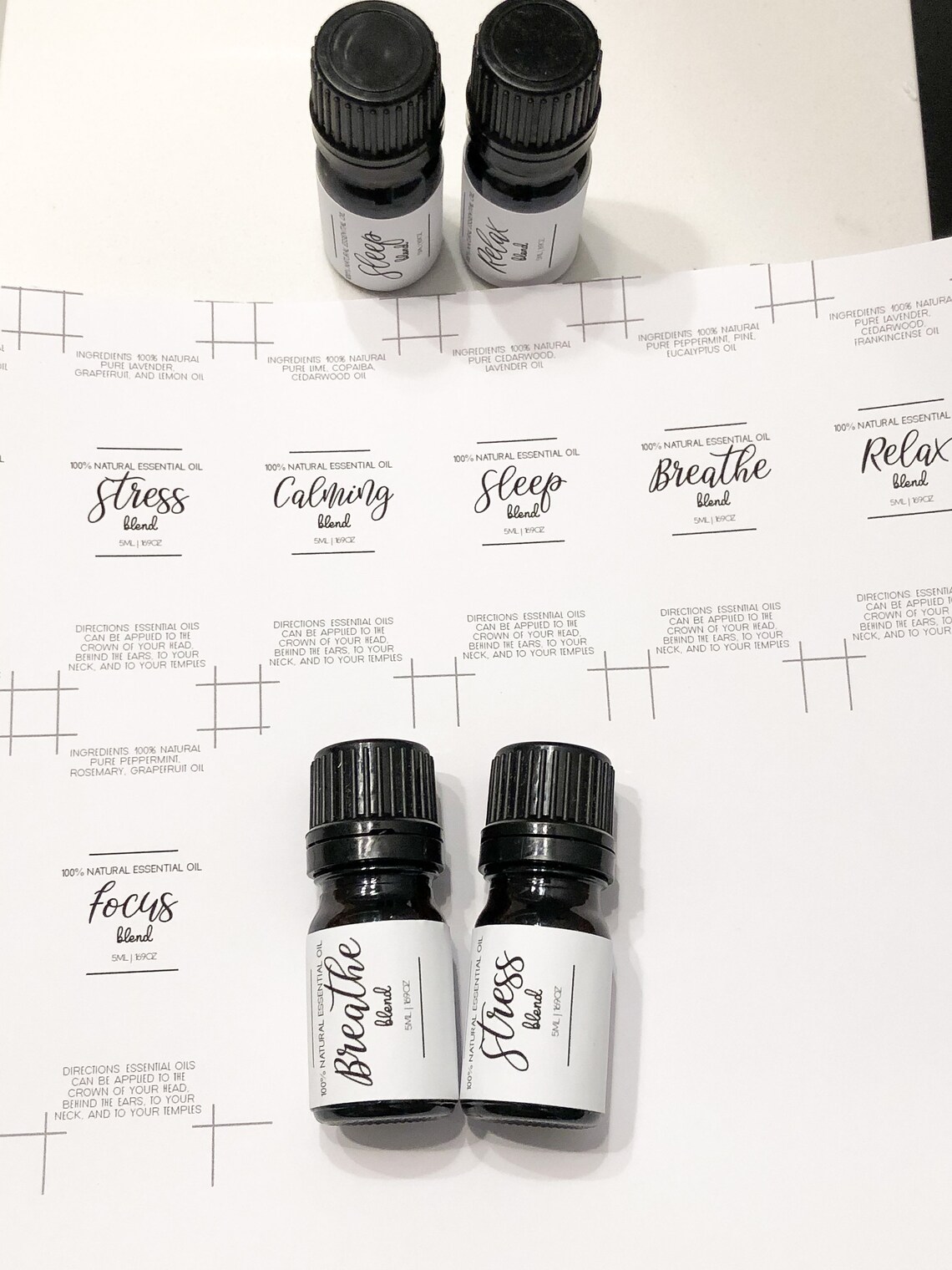 Custom Oil 5 Ml Labels Glass Bottle Printable Editable Oil - Etsy