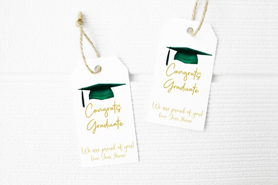 Printable Graduate Gift Tag Personalized Graduation Gift Tag - Etsy