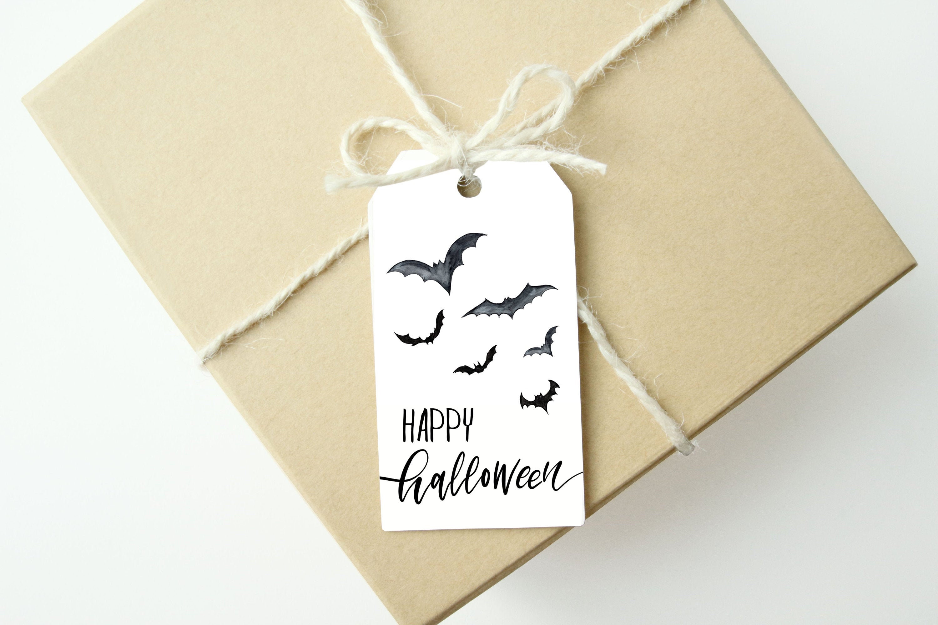Printable Halloween Bats Gift Tag Personalized Bats Gift Tag - Etsy