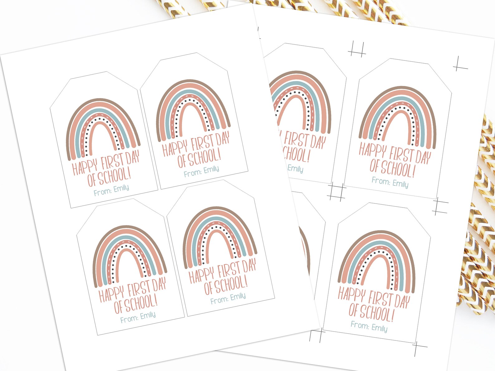 Teacher Printable Gift Tag First Day of School Student Boho - Etsy