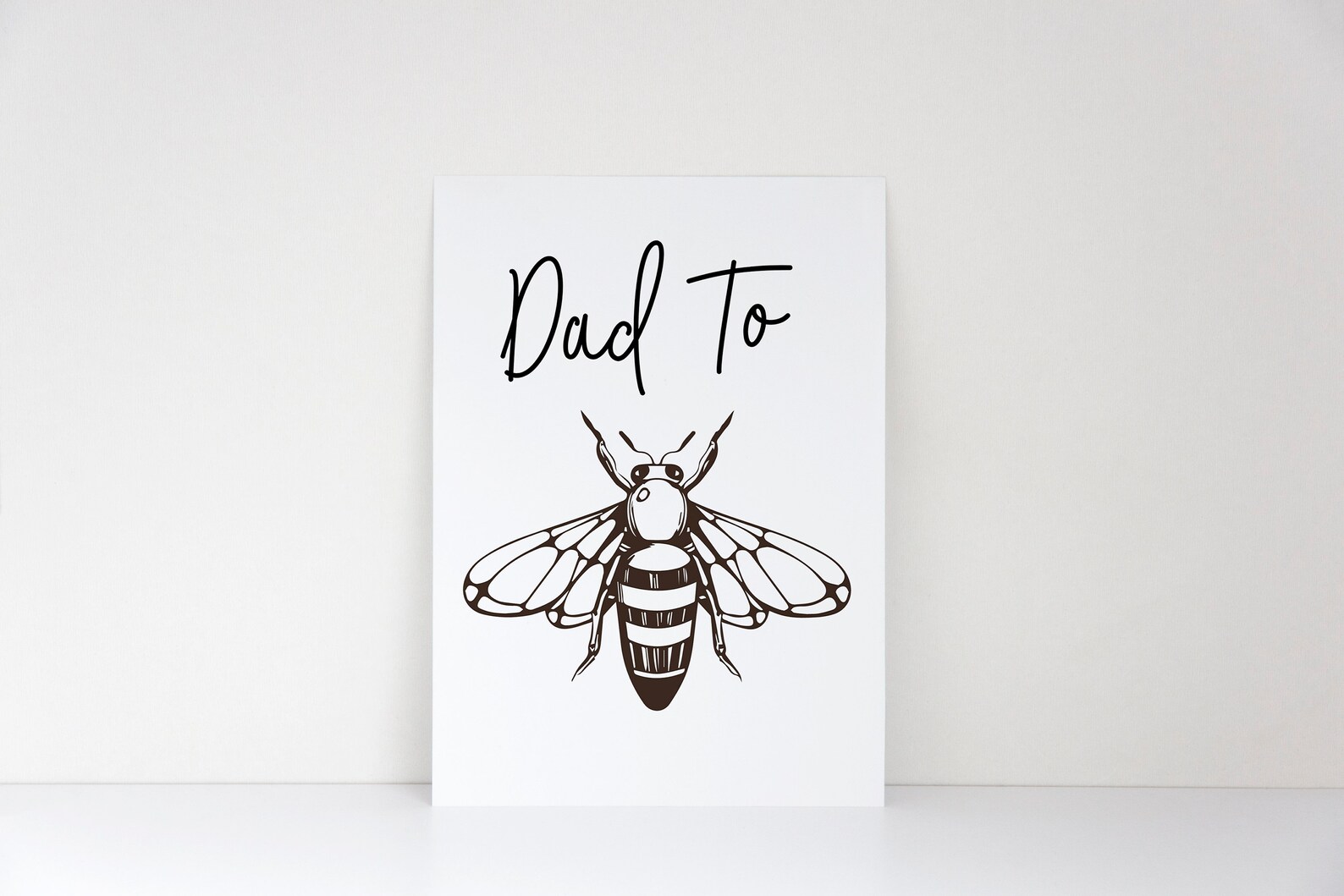Father's Day Printable Editable Dad to Bee for Father Dad - Etsy