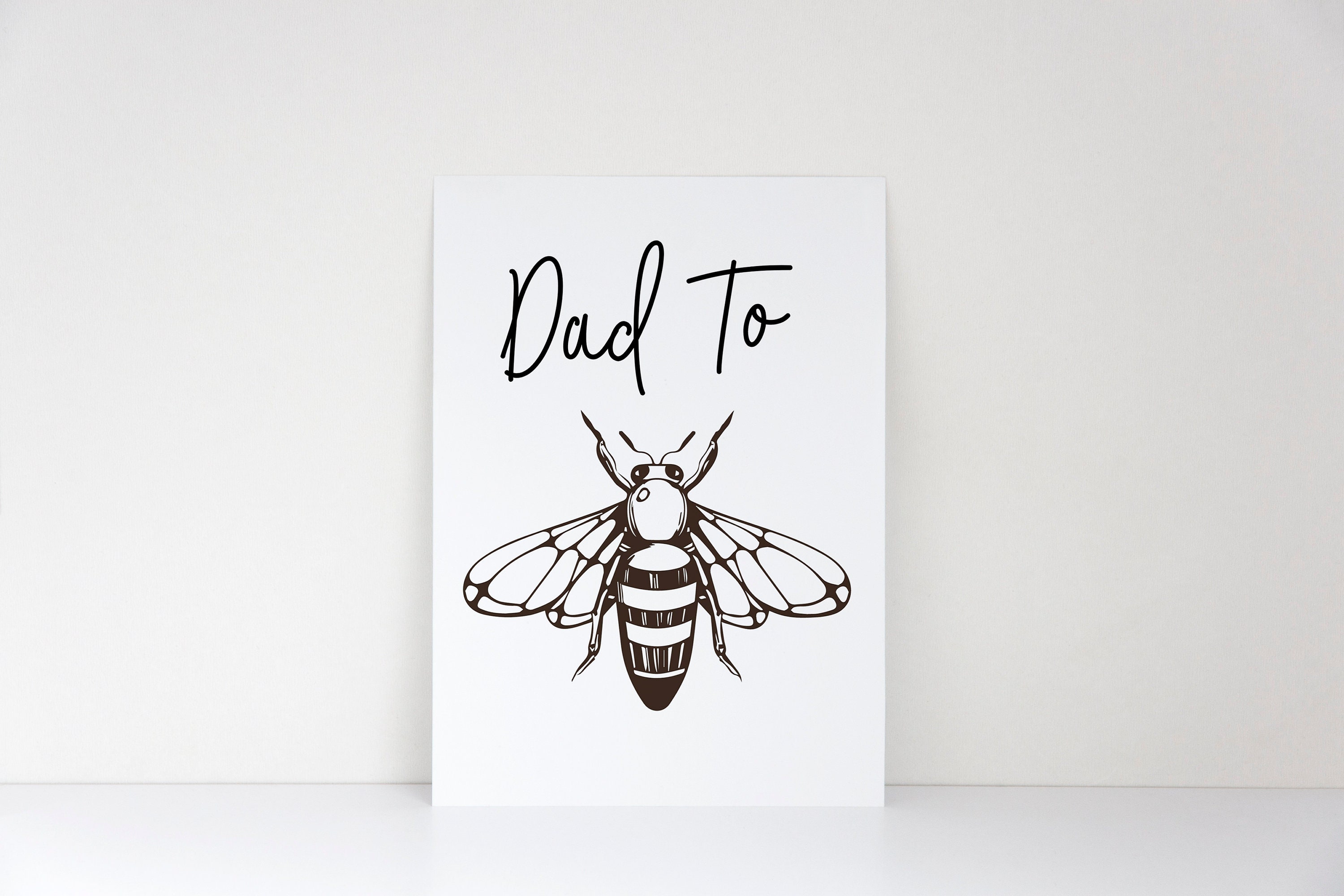 Father's Day Printable Editable Dad to Bee for Father Dad | Etsy