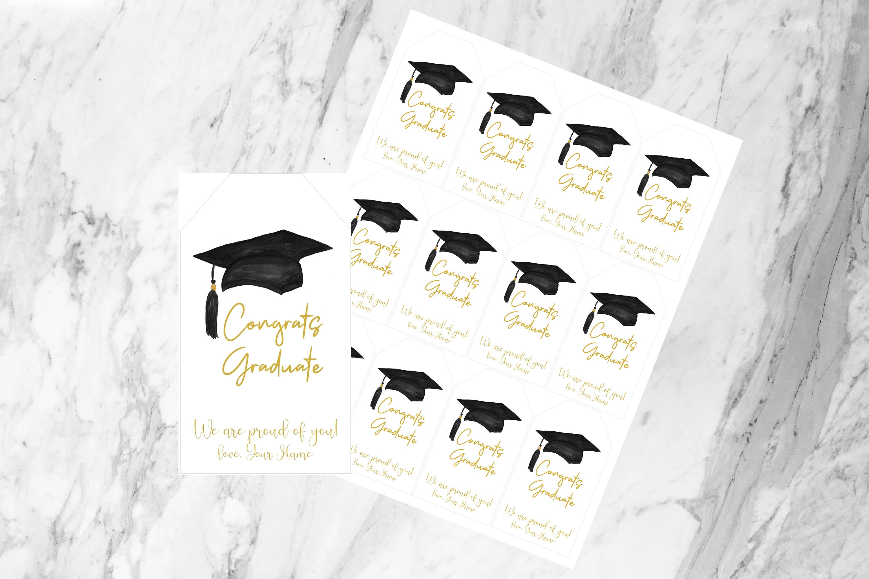 Printable Graduate Gift Tag Personalized Graduation Gift Tag - Etsy