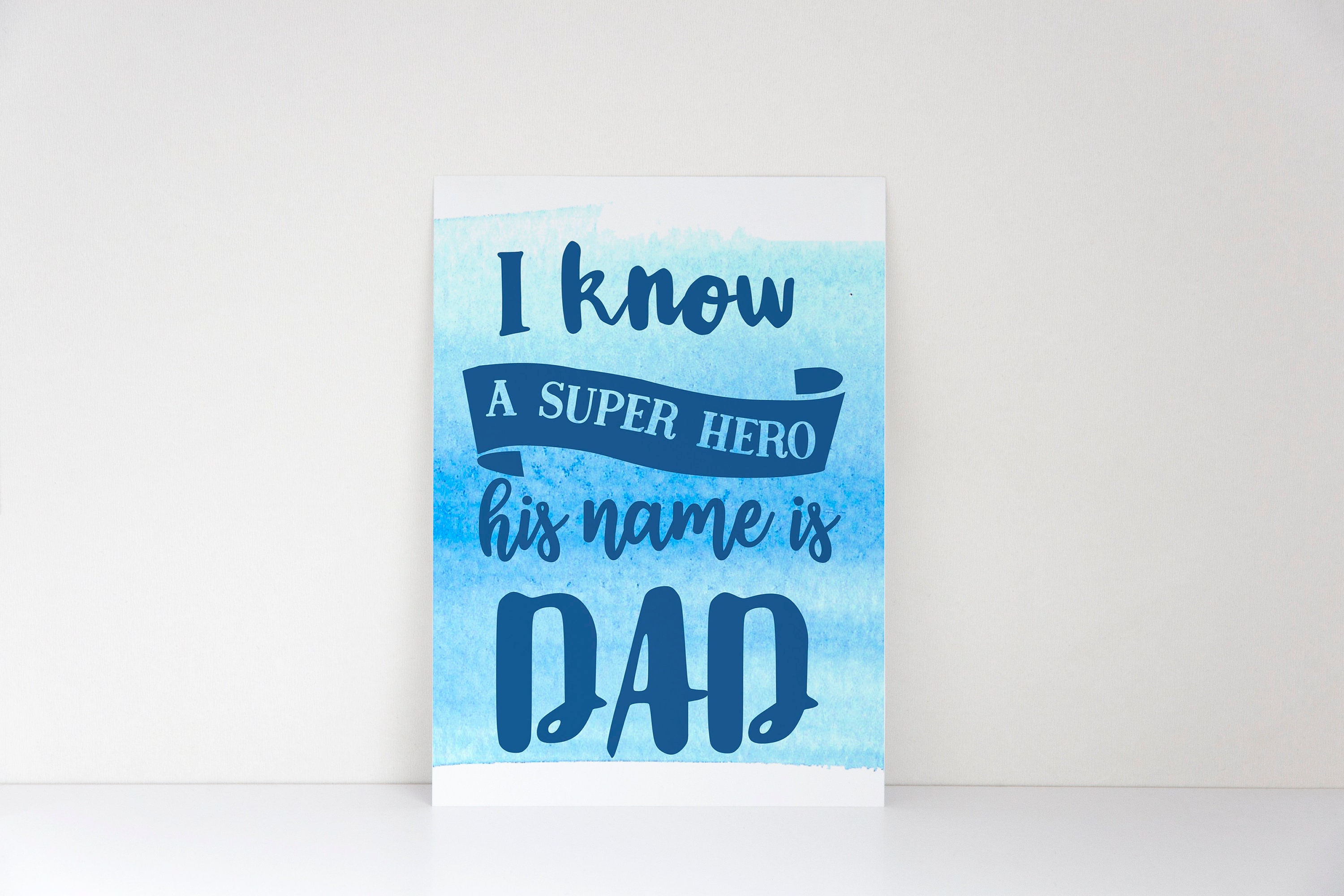 Father's Day Printable Editable Superhero Card for Father | Etsy