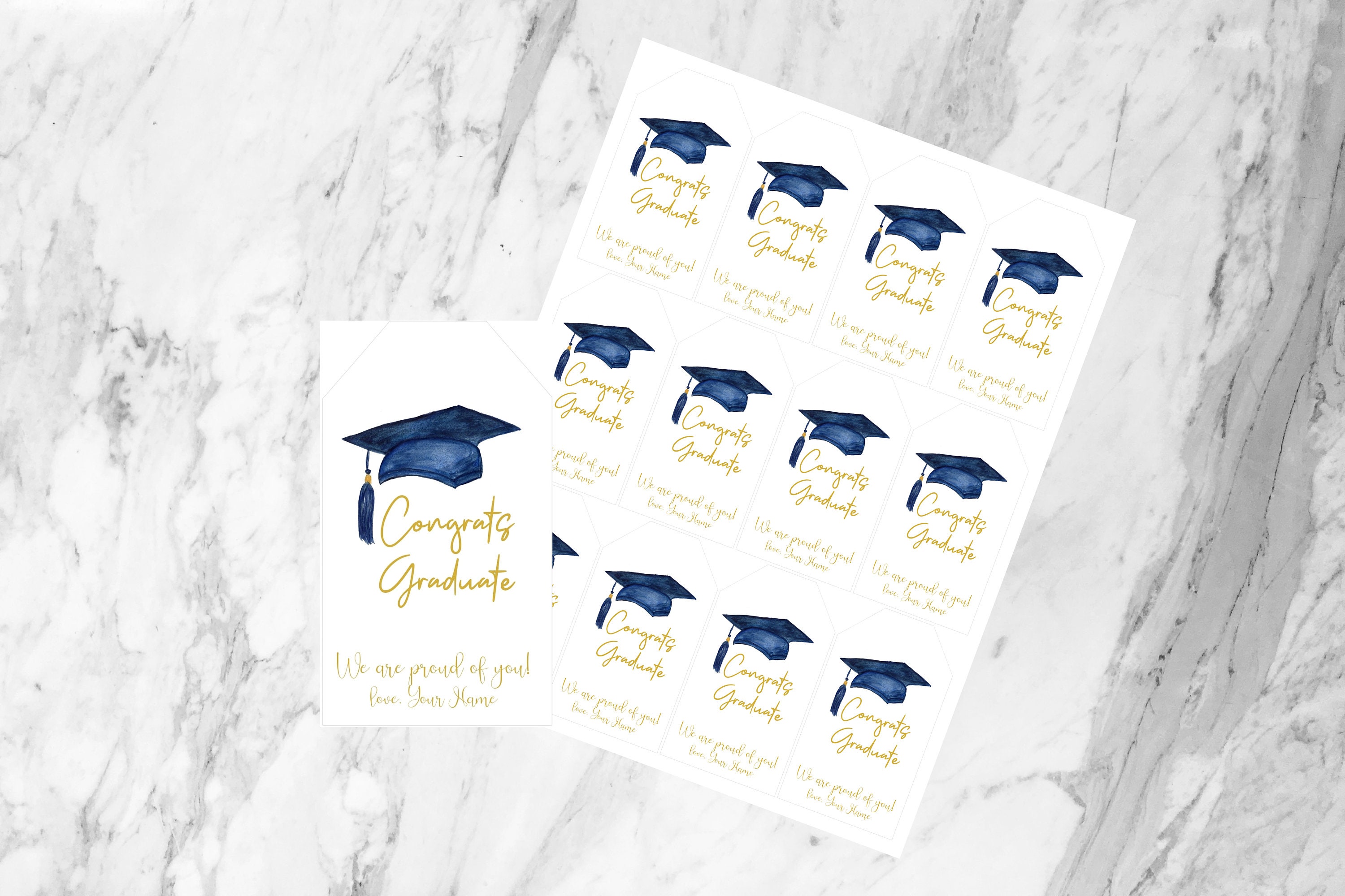 Printable Graduate Gift Tag Personalized Graduation Gift Tag | Etsy