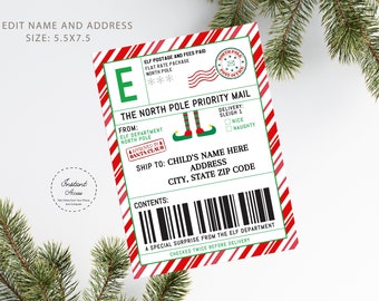 Elf Mail Printable - Etsy