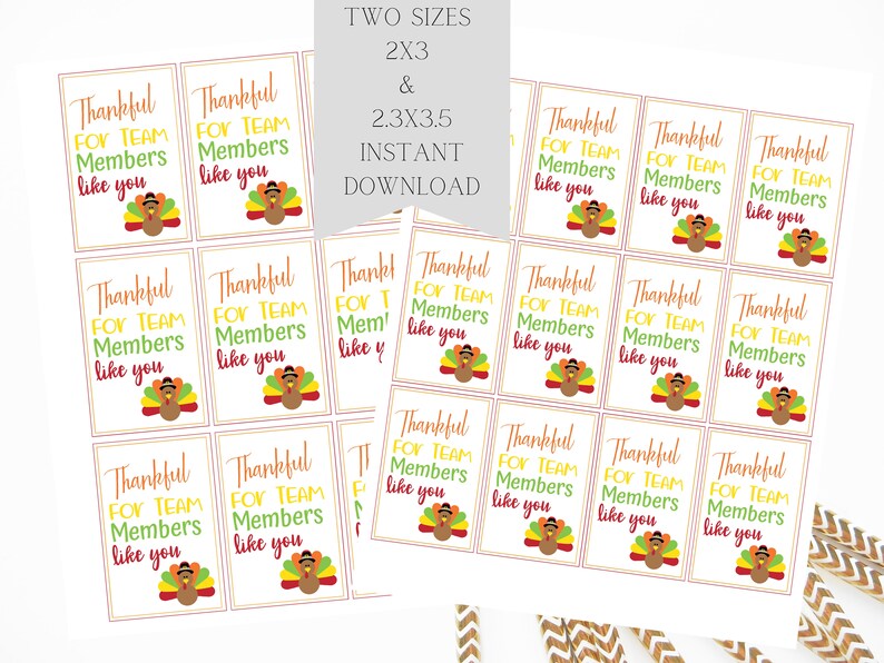 Thanksgiving Staff Teacher Appreciation Printable Tag Staff - Etsy