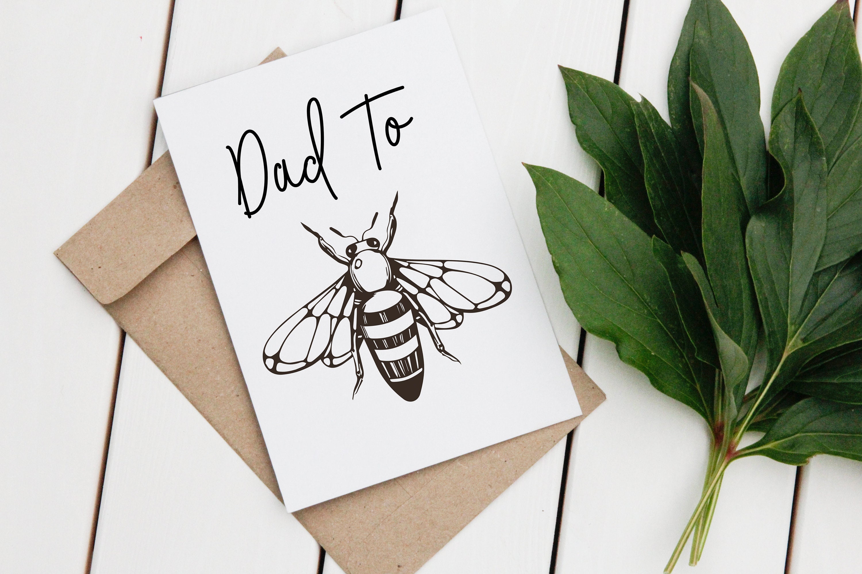 Father's Day Printable Editable Dad to Bee for Father Dad | Etsy