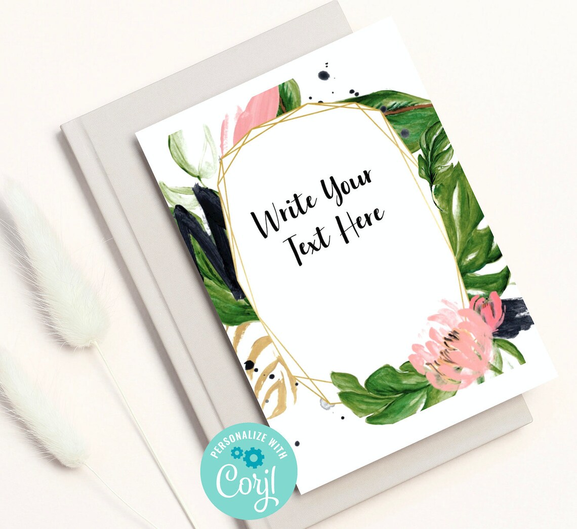EDITABLE Printable 8x10 Write Your Own Text Sign | Etsy