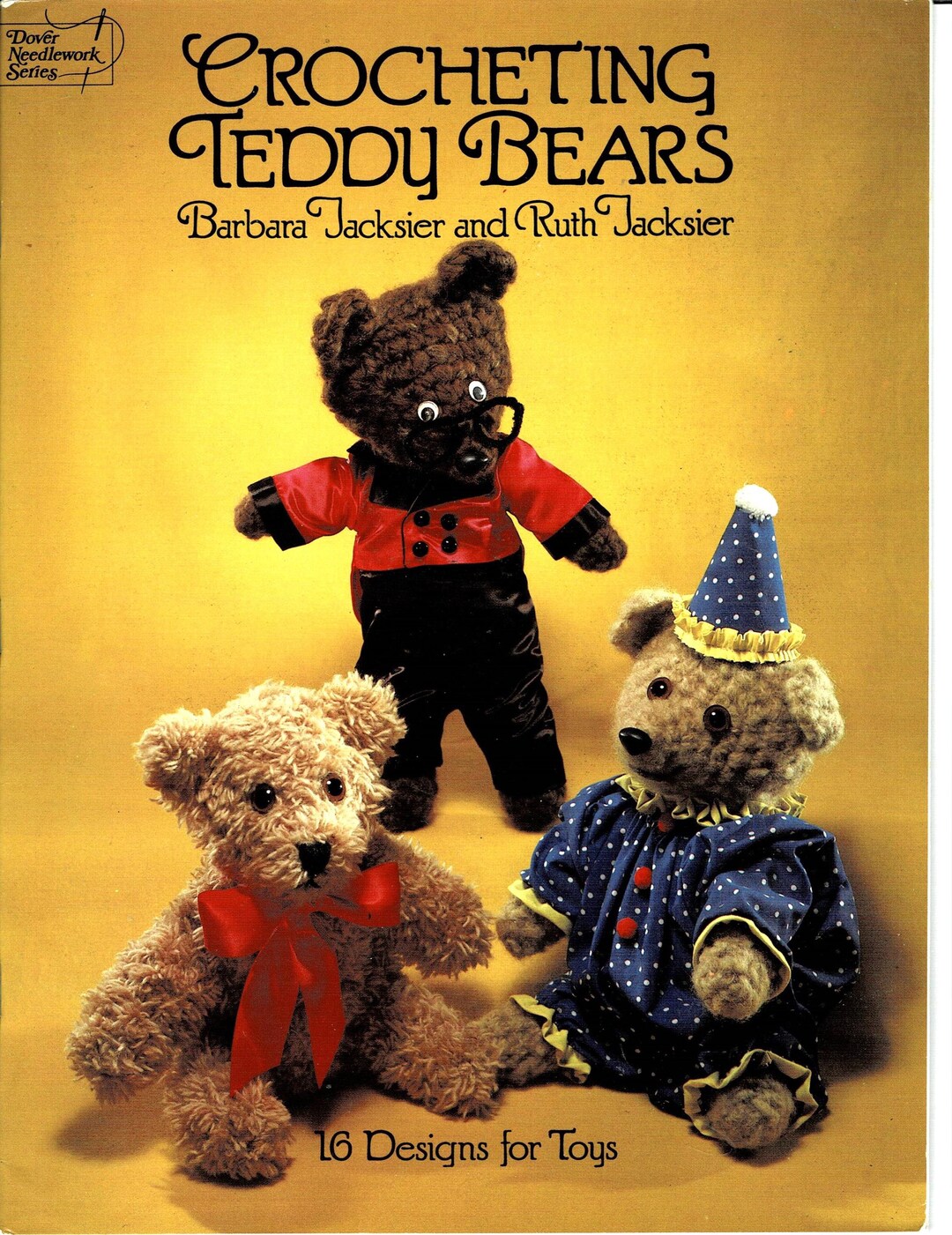 Crocheting Teddy Bears Vintage 1980s Crochet Craft Softcover Pattern ...