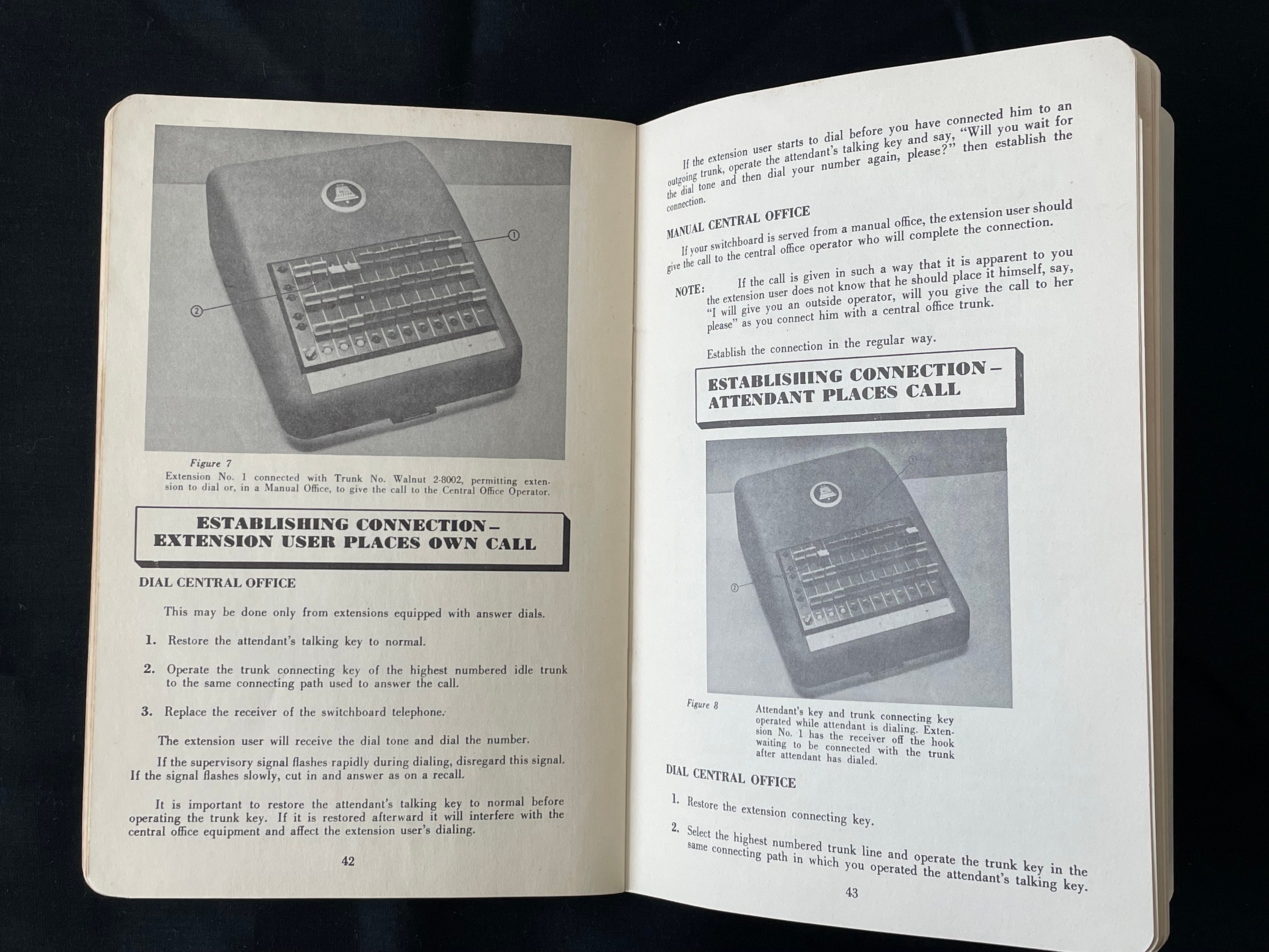 Vintage 1940s Manual of Switchboard Operation Operator's Book - Etsy