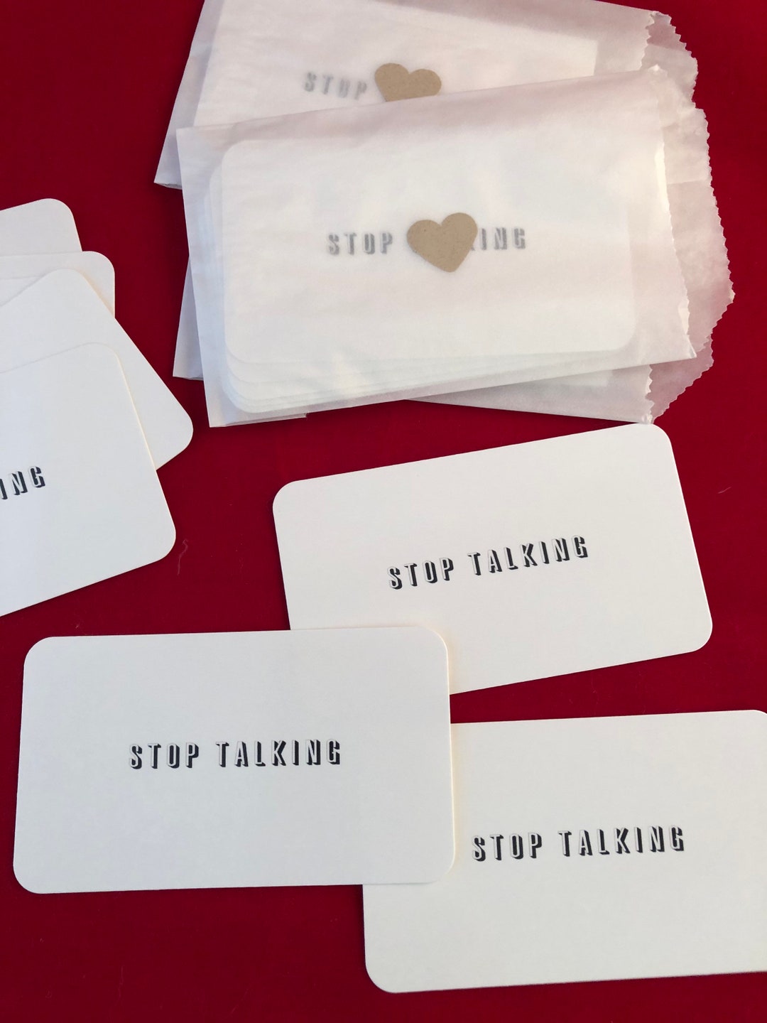 Stop Talking Cards: Funny Party Favor, Stocking Stuffer (10-pack) - Etsy