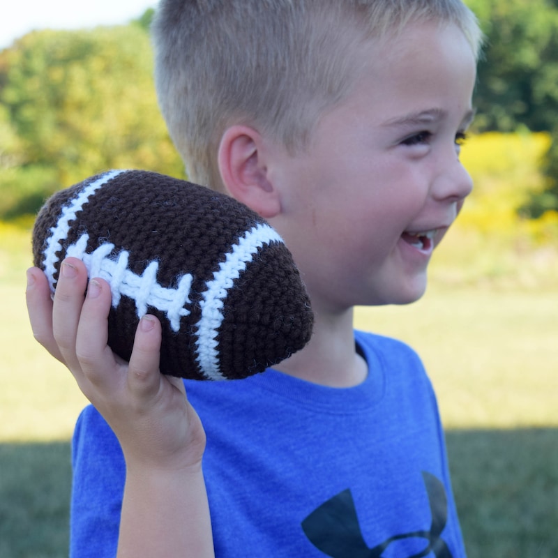 Crochet Football - Etsy