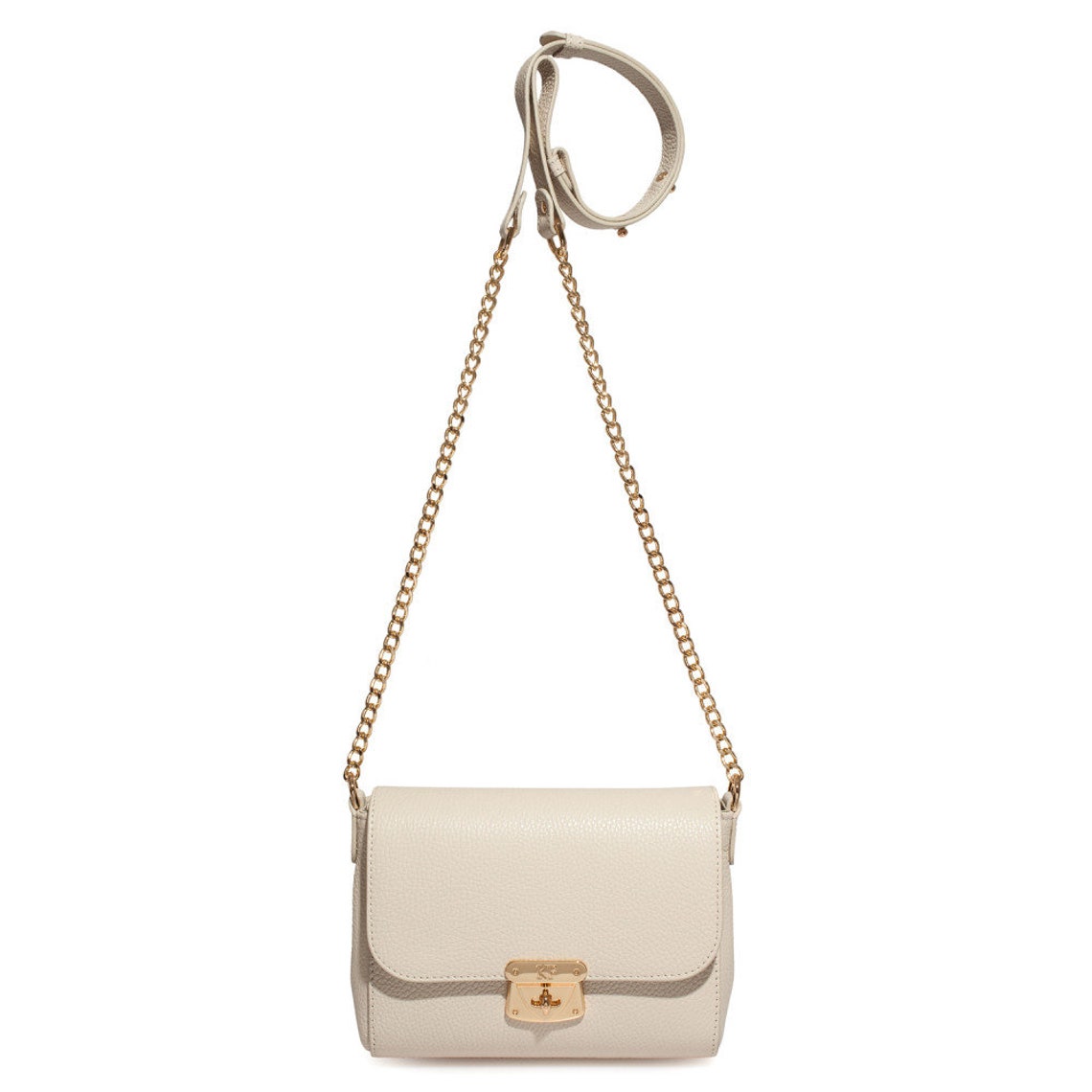 Leather Crossbody Bag Light Beige Leather Shoulder Bag - Etsy