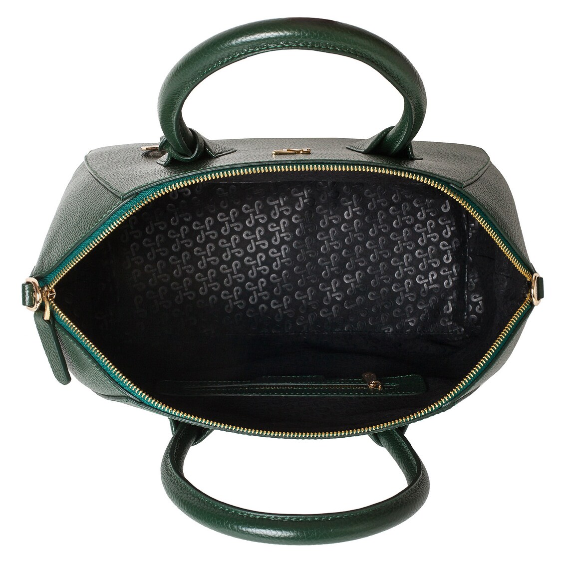 Leather Top Handle Bag Dark green Leather Handbag Top Handle | Etsy