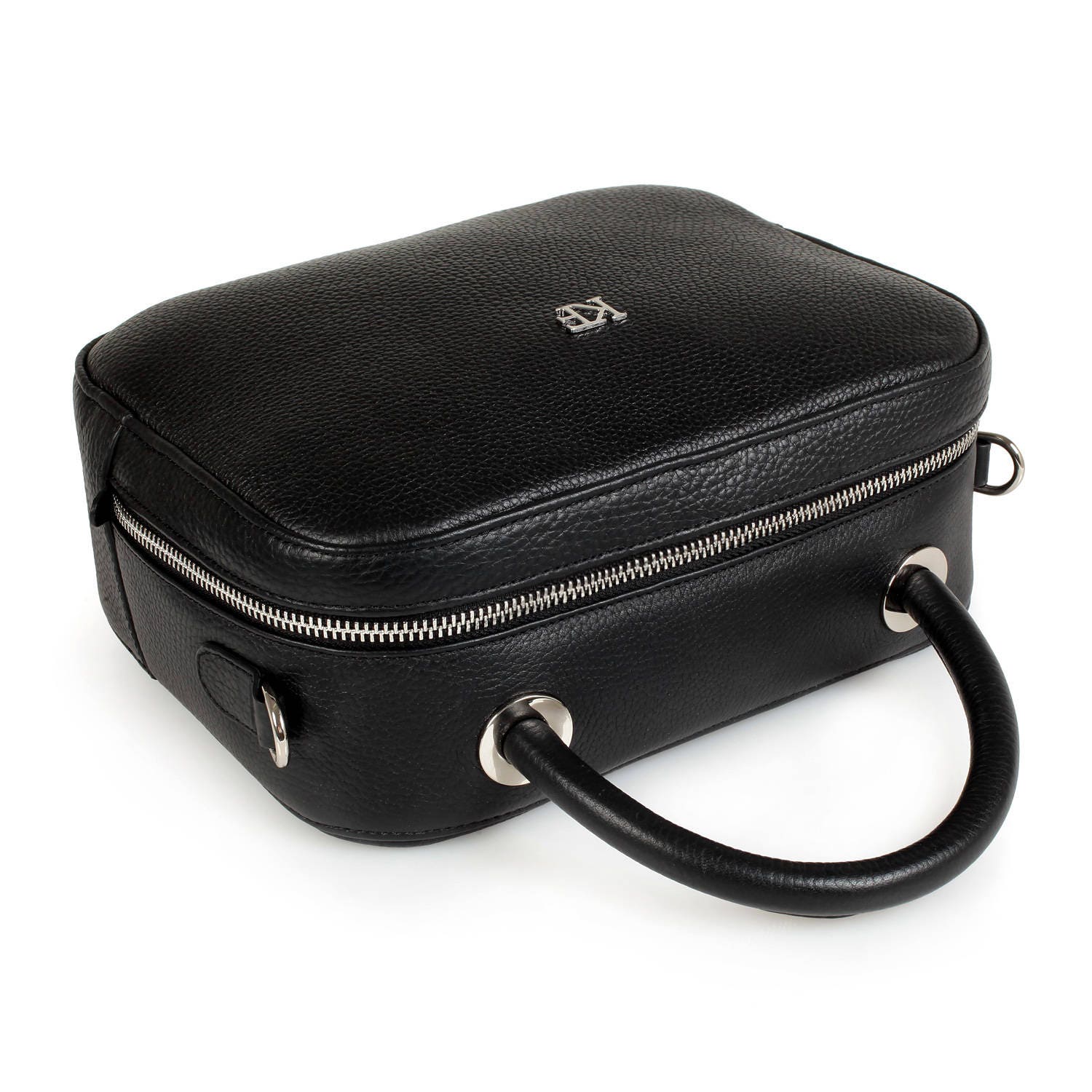 Leather Top Handle Bag Black Leather Handbag Top Handle - Etsy