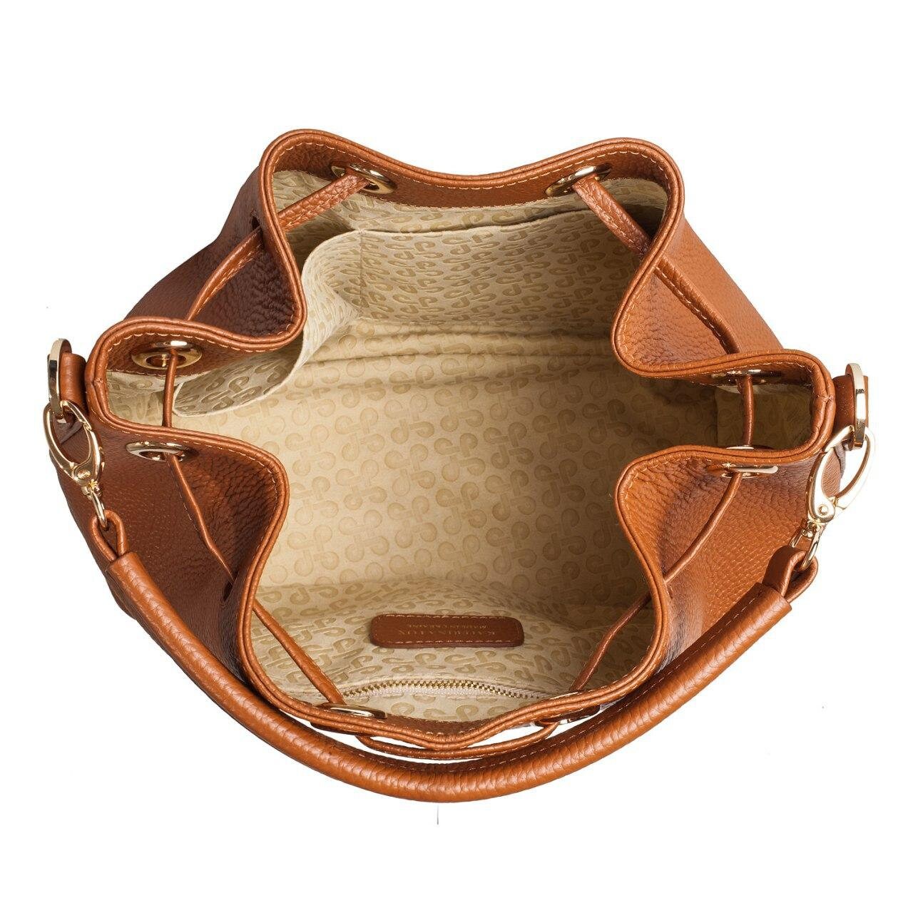 Leather Crossbody Bag Ginger Leather Shoulder Bag | Etsy