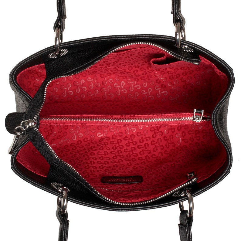 Leather Top Handle Bag Black Leather Handbag Top Handle - Etsy