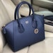 Leather Top Handle Bag Dark Blue Leather Handbag Top Handle - Etsy