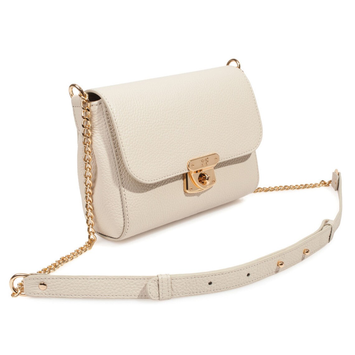 Leather Crossbody Bag Light Beige Leather Shoulder Bag - Etsy