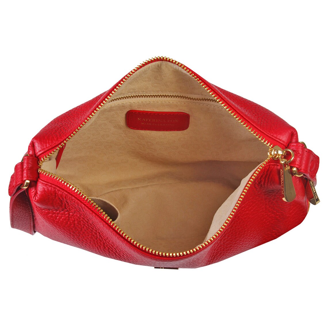 Leather Cross Body Bag Red Leather Shoulder Bag Women's | Etsy