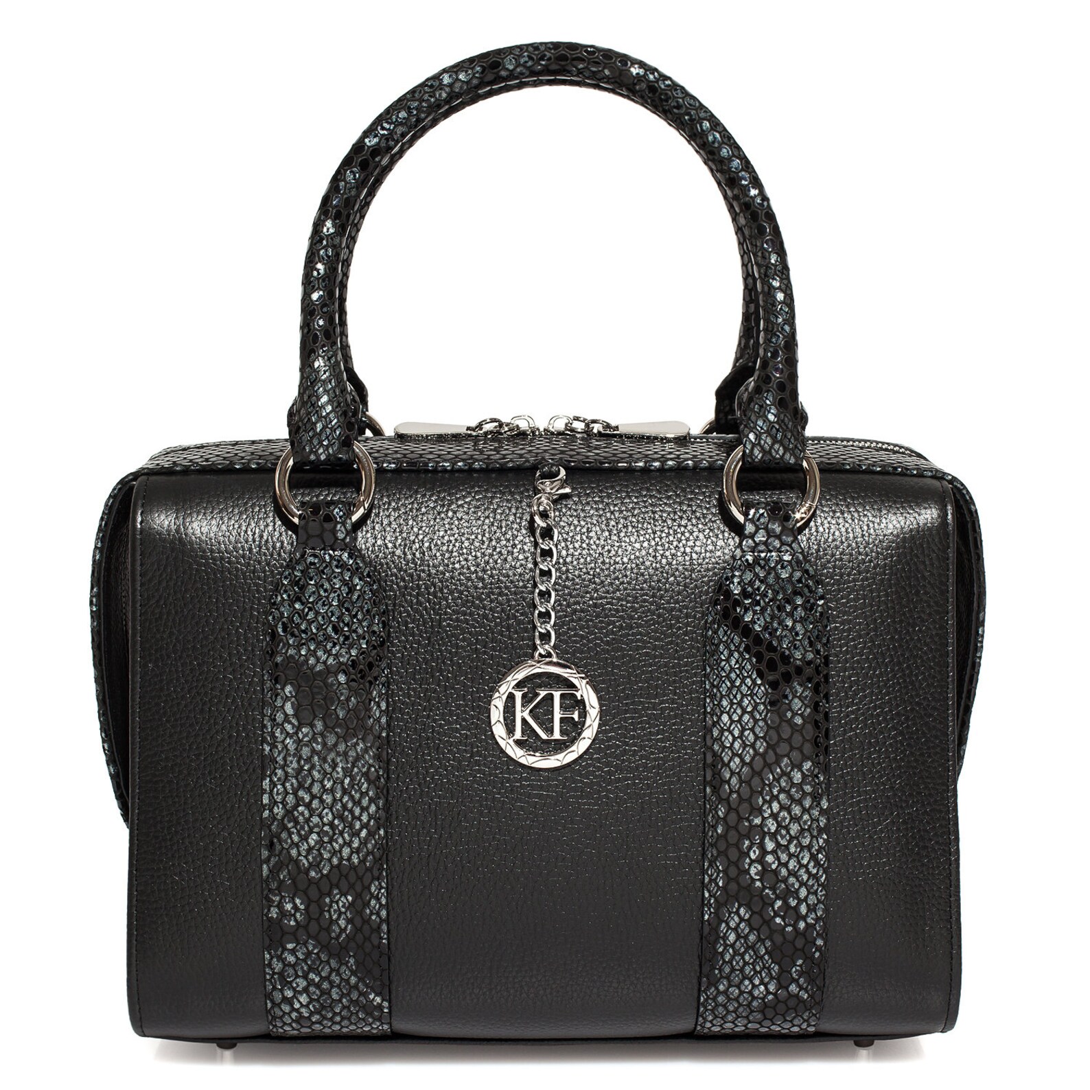 Leather Top Handle Bag Black Leather Handbag Top Handle | Etsy