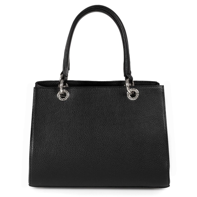 Leather Top Handle Bag Black Leather Handbag Top Handle - Etsy