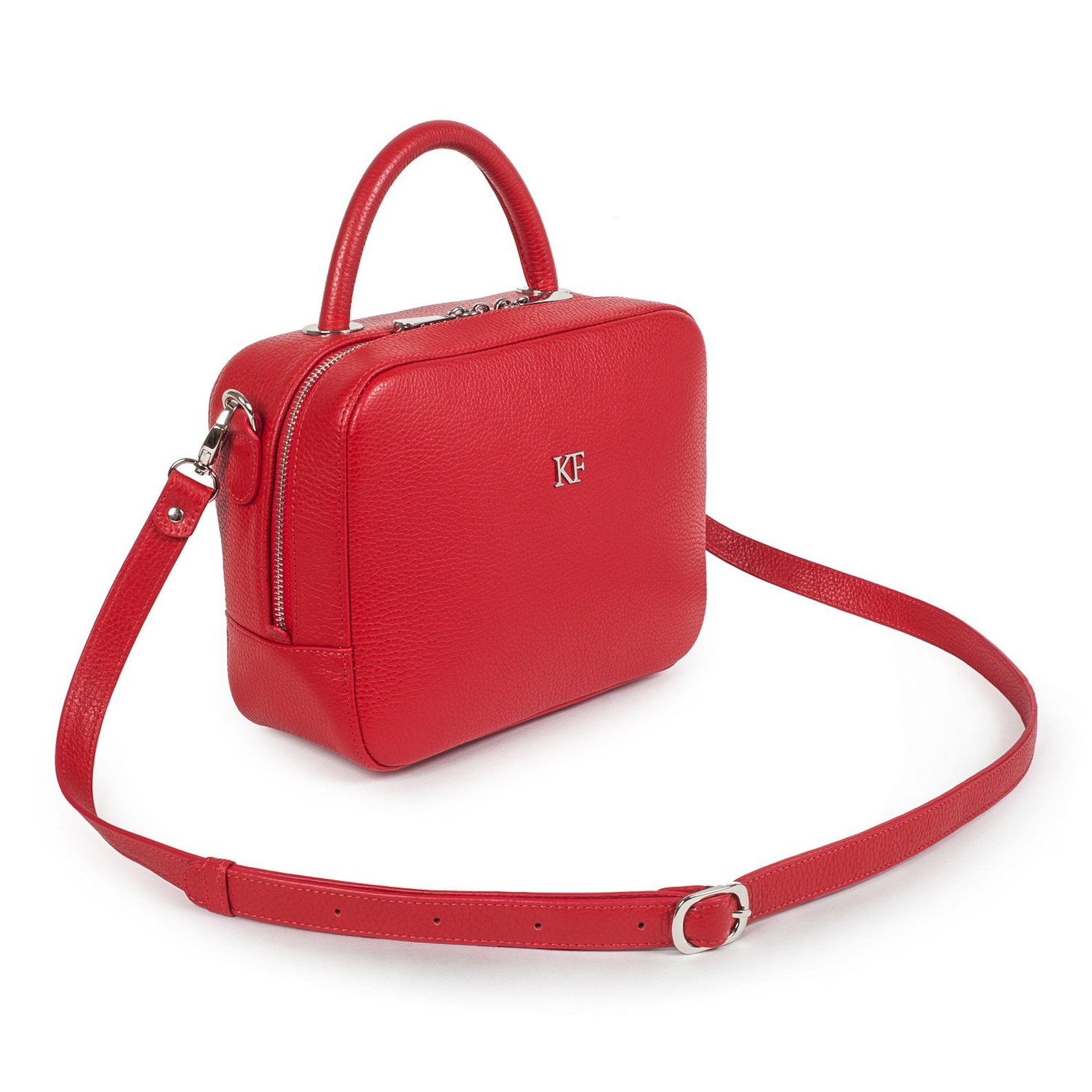 Leather Top Handle Bag Red Leather Handbag Top Handle - Etsy