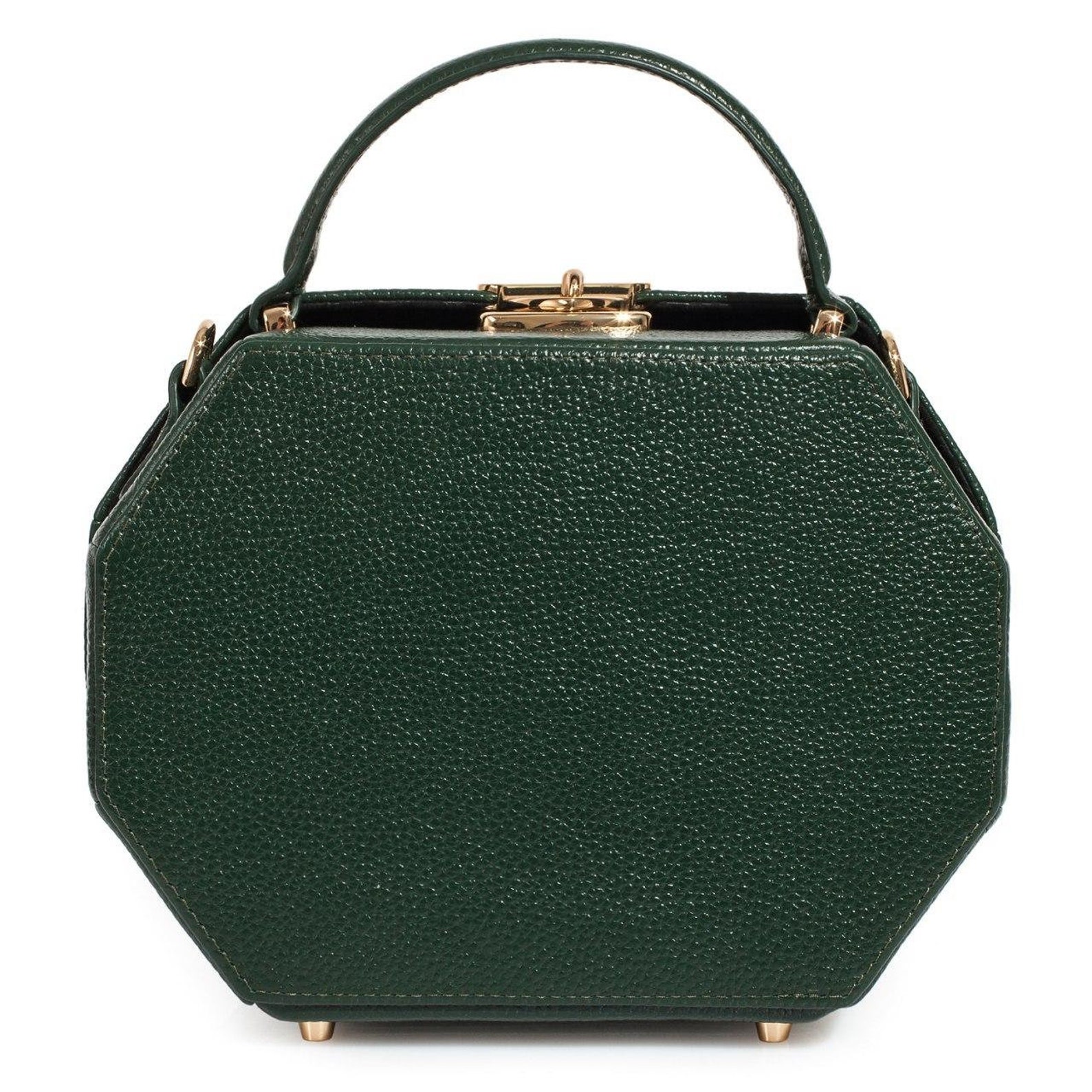 Leather Boxbag Dark Green Leather Box Bag Women's - Etsy