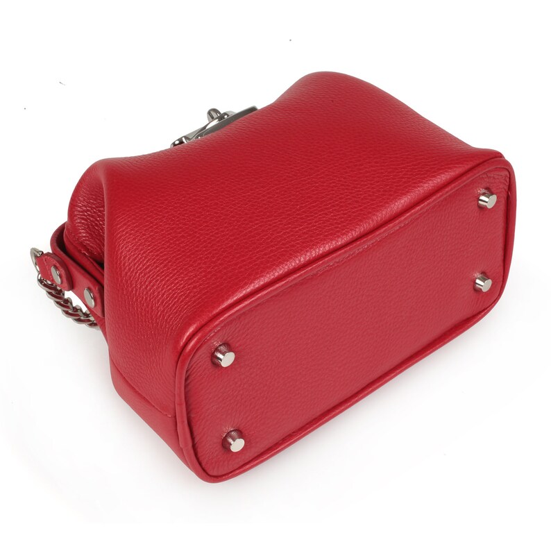 Leather Doctor Bag for Women Red Leather Shoulder Bag - Etsy