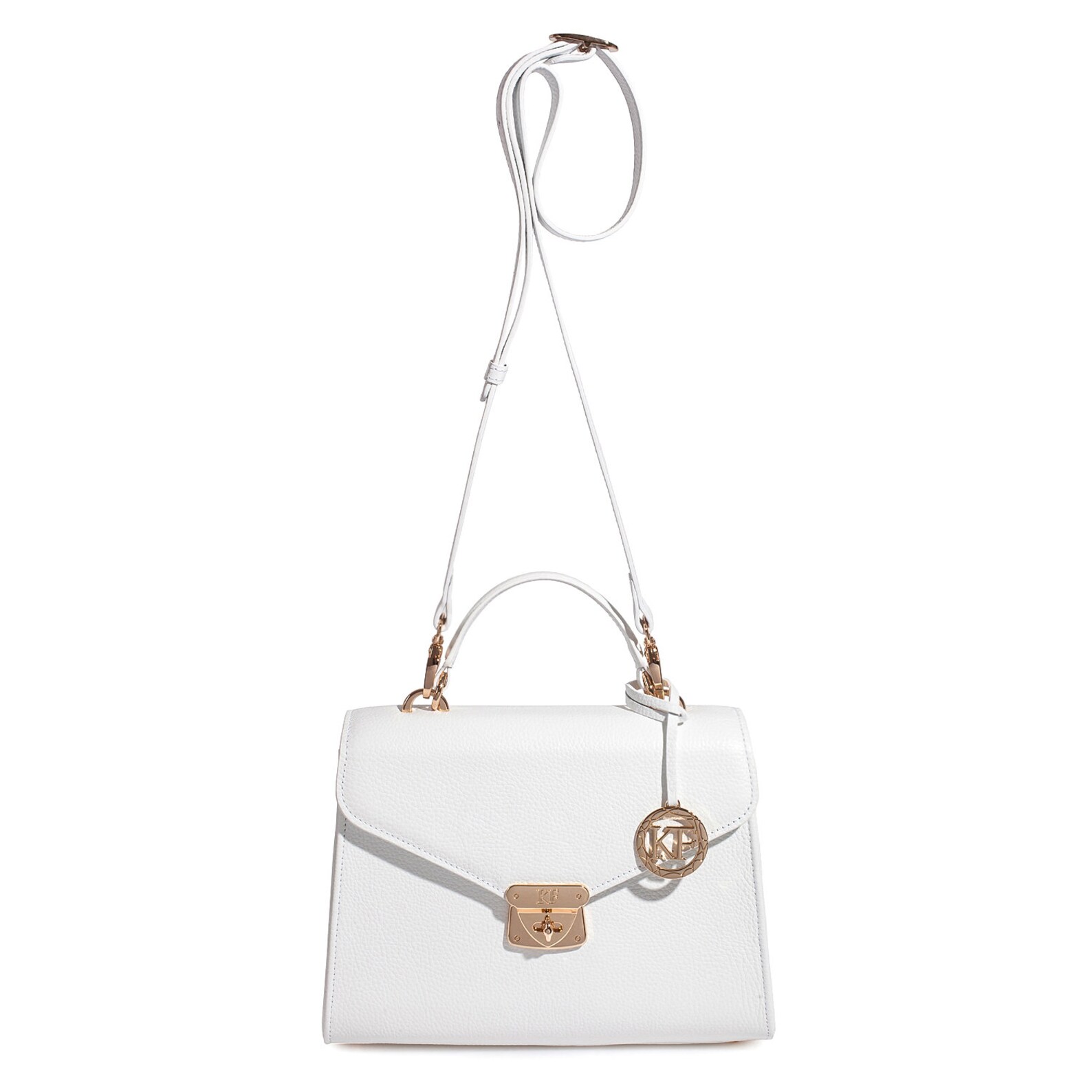 Leather Top Handle Bag White Leather Handbag Top Handle | Etsy