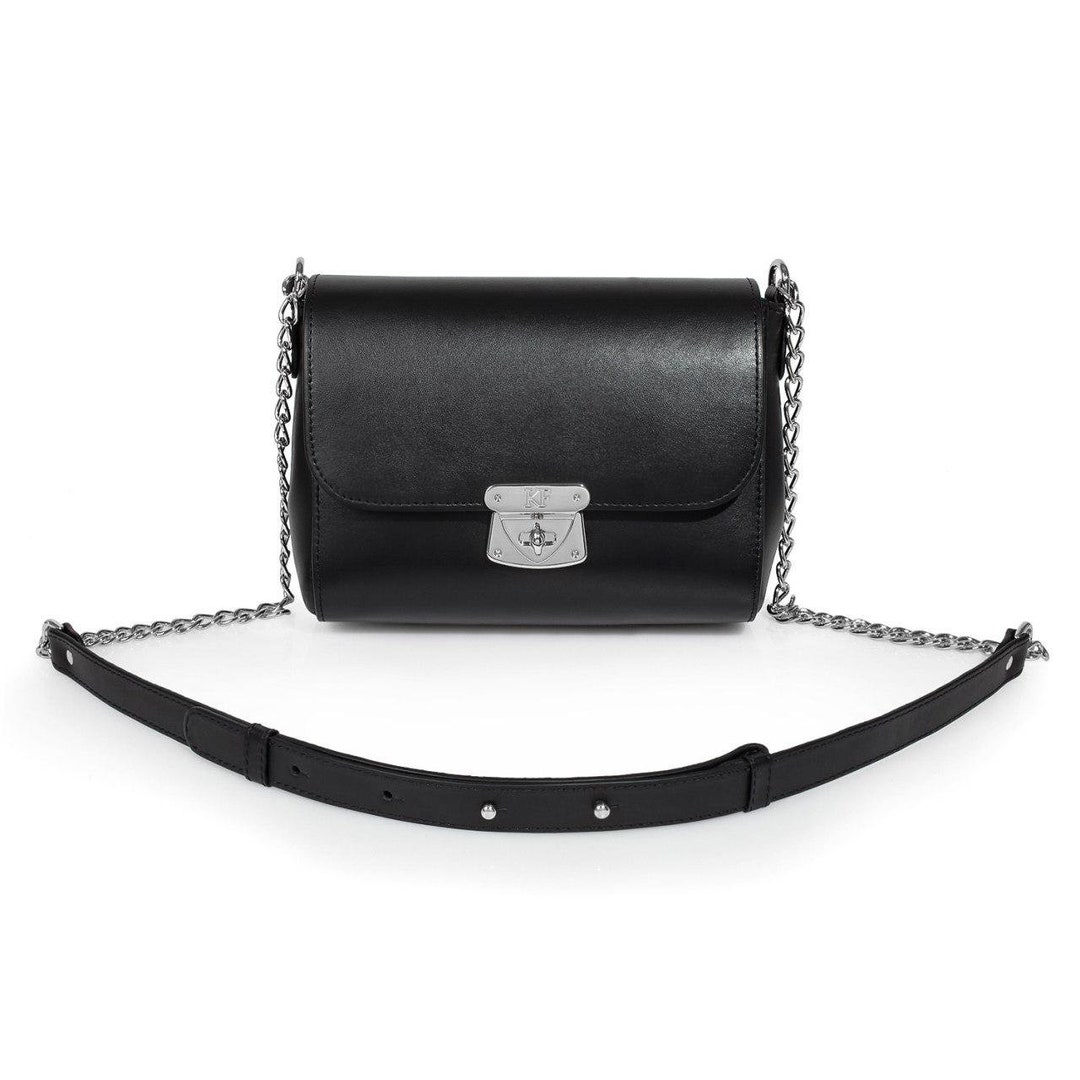Leather Cross Body Bag, Black Leather Shoulder Bag, Women's Leather ...