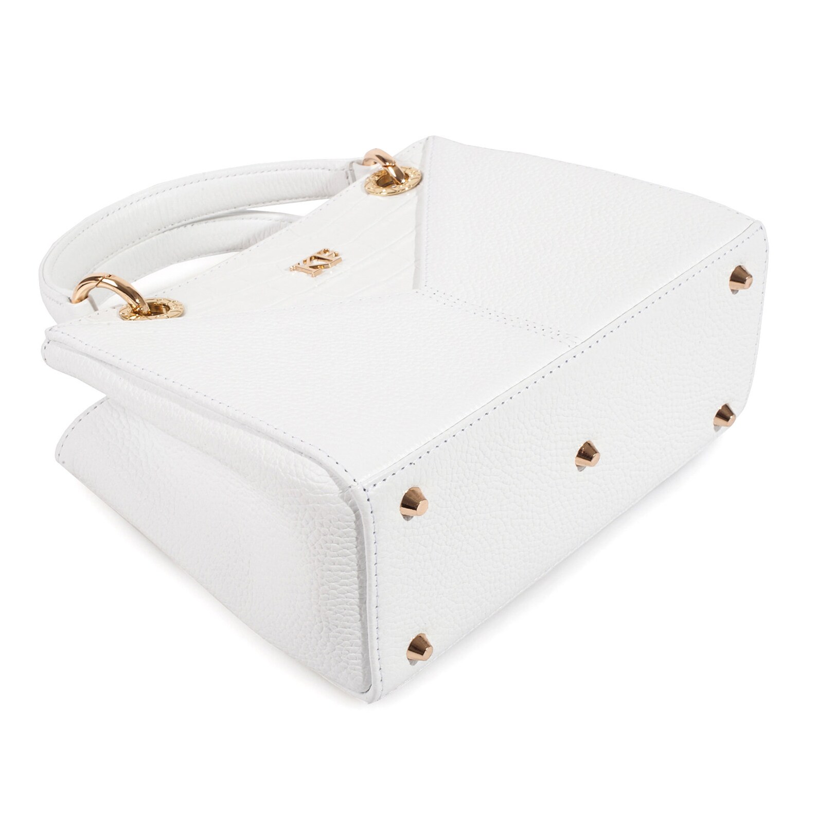 Leather Top Handle Bag White Leather Handbag Top Handle - Etsy