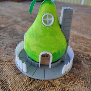 3D Printed Fairy House- Pear - Etsy