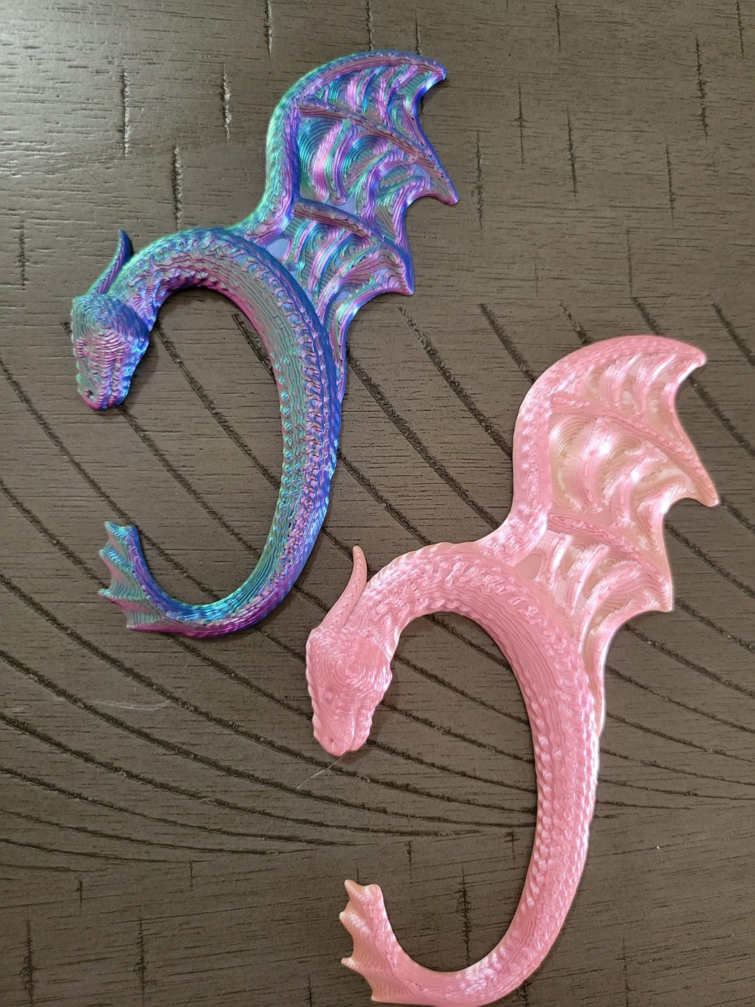 3D Printed Dragon Ear Cuffs - Etsy