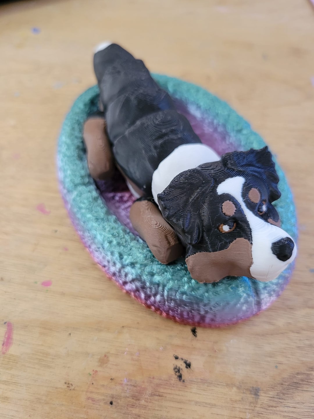 3D Printed Australian Shepherd Fidget Dog - Etsy