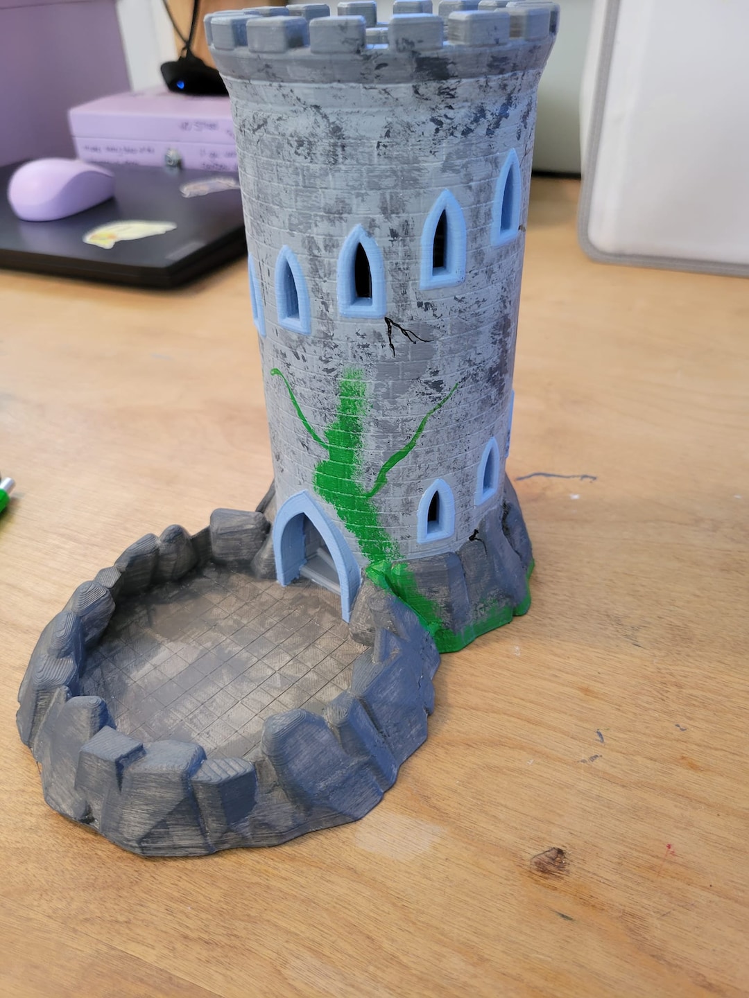 3D Printed Dnd Dice Tower - Etsy