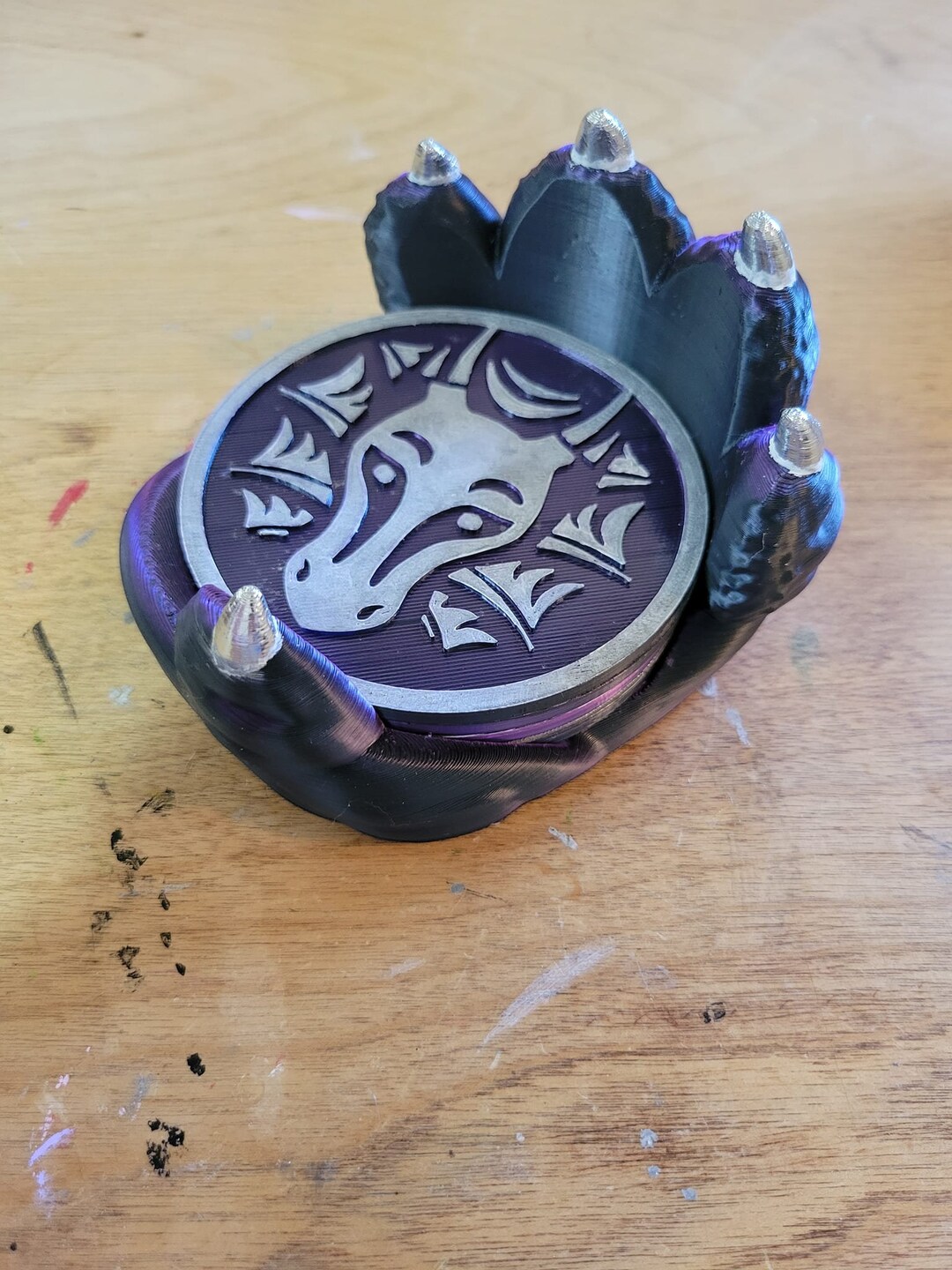 3D Printed - 5 Piece Dragon Coaster Set - Etsy