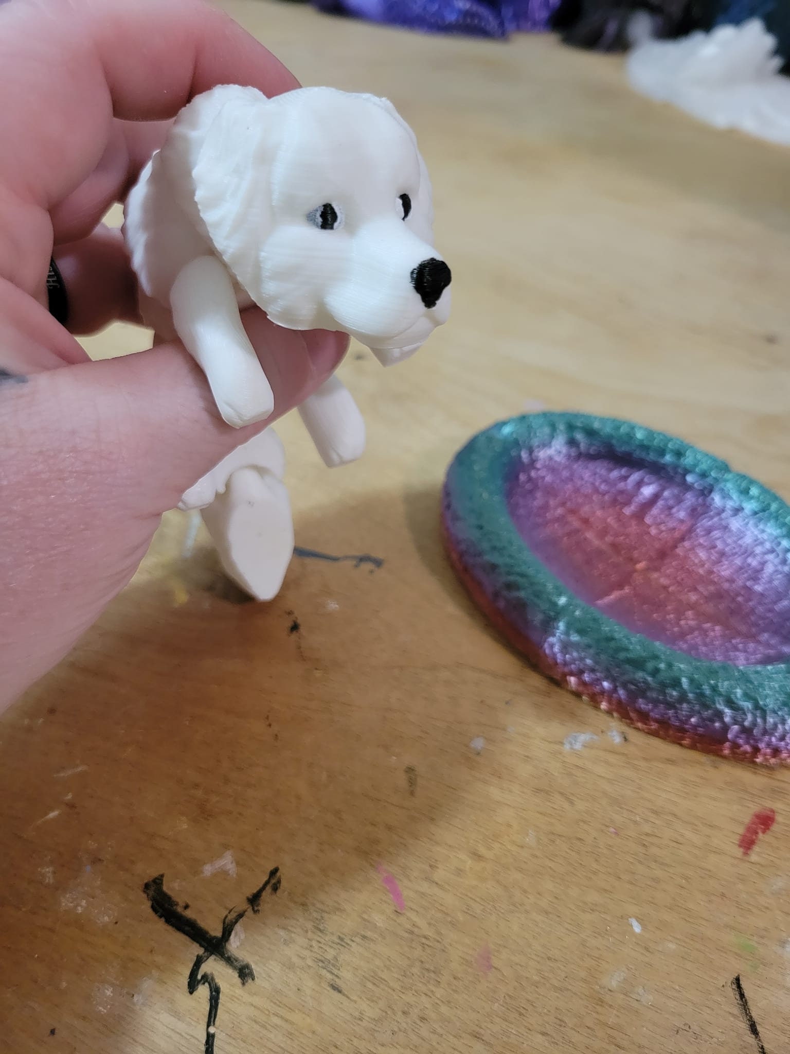 3D Printed Fidget Dog Great Pyrenees - Etsy