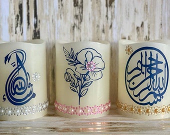 Islamic Flame Less LED Candles - Etsy