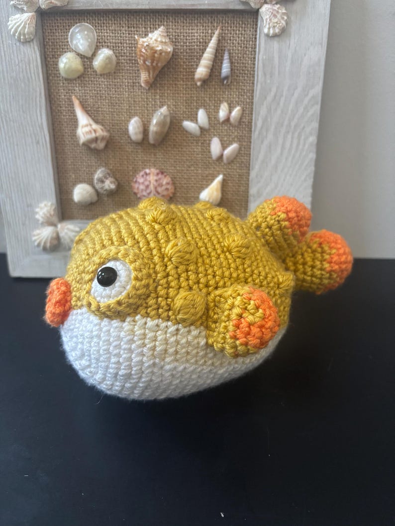 Handmade Crochet Puffer Fish - Etsy