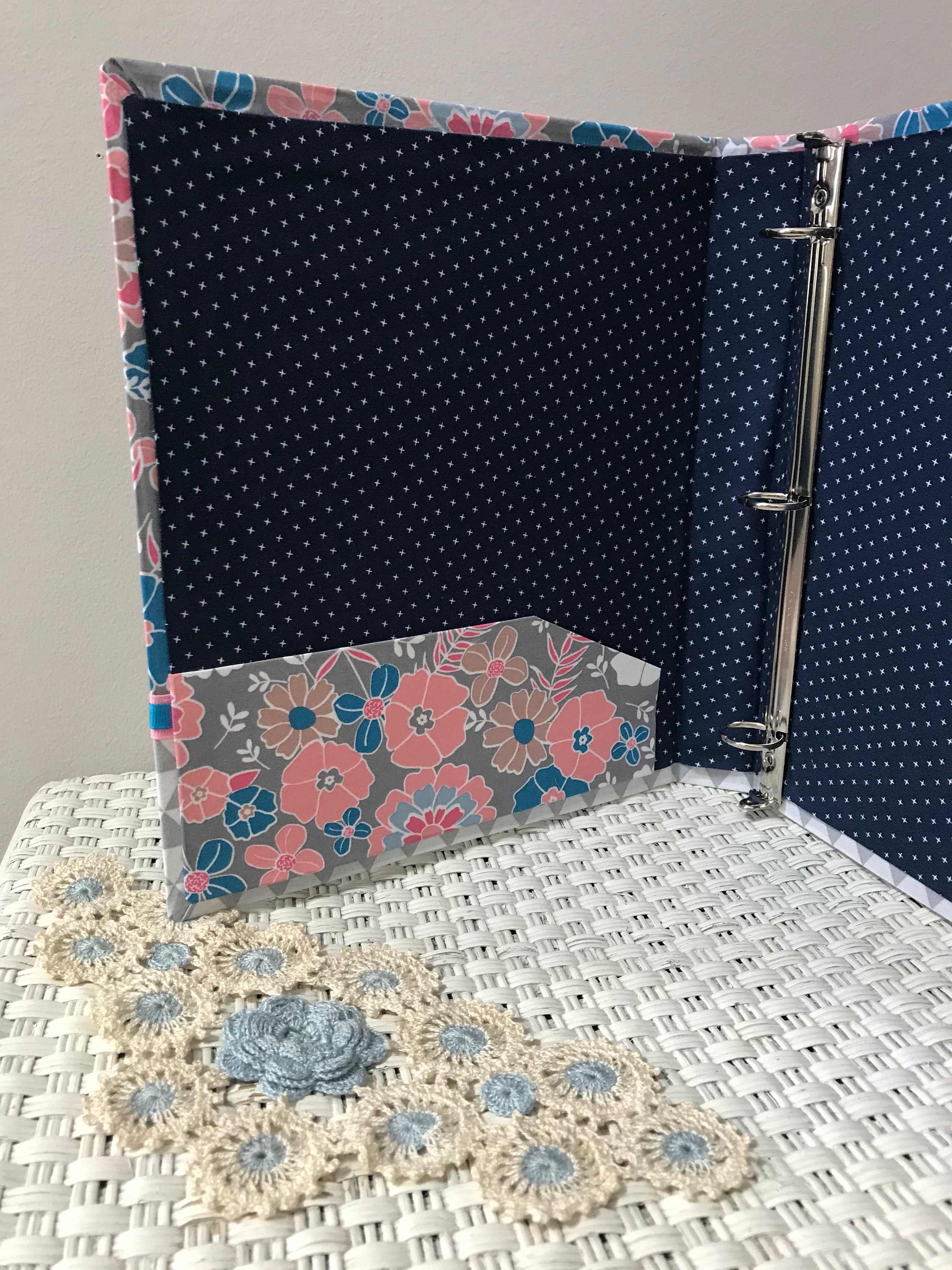 3rings standard binder covered with beautiful fabrics. | Etsy