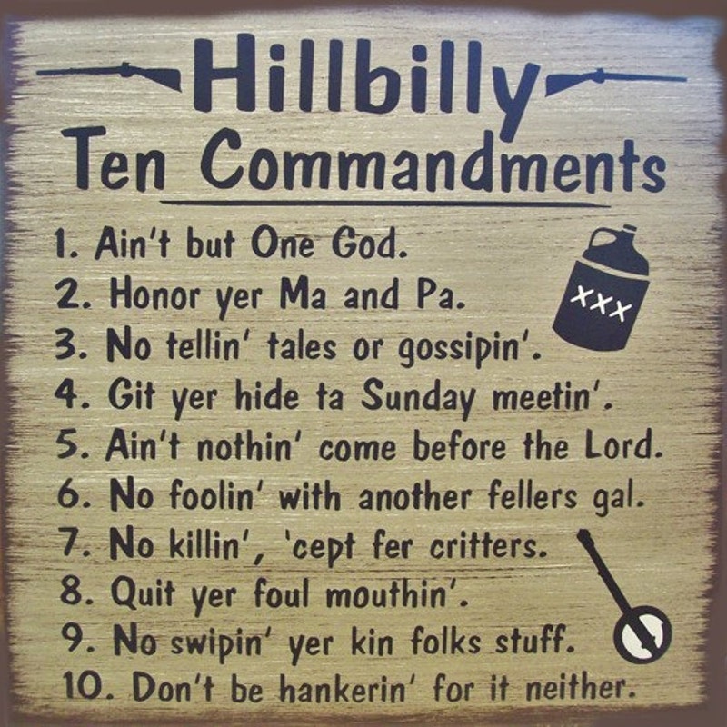 10 Commandments Plaque - Etsy