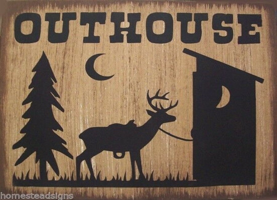 Outhouse Bear, Moose or Deer Cabin Collection You Pick Lodge Hunting ...