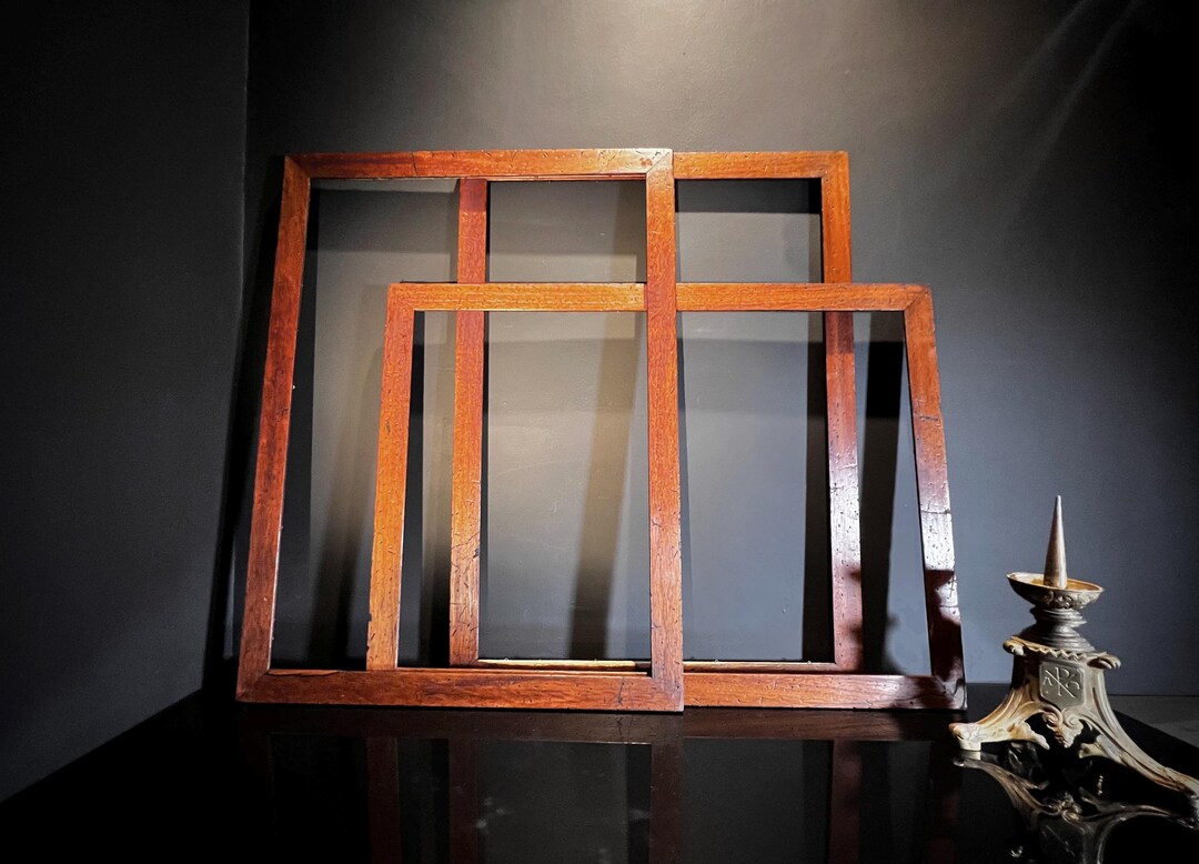 X3 Large Vintage Pitted Rustic Picture Frames / Mirror Frames / Gallery ...