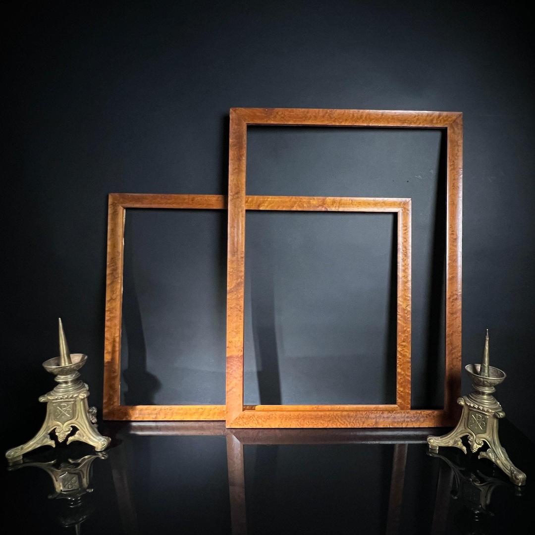 Pair of Vintage Maple Wood Frames Classic Style / Gallery Wall - Etsy